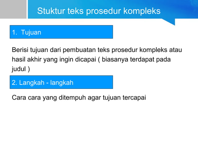 Teks prosedur kompleks | PPT