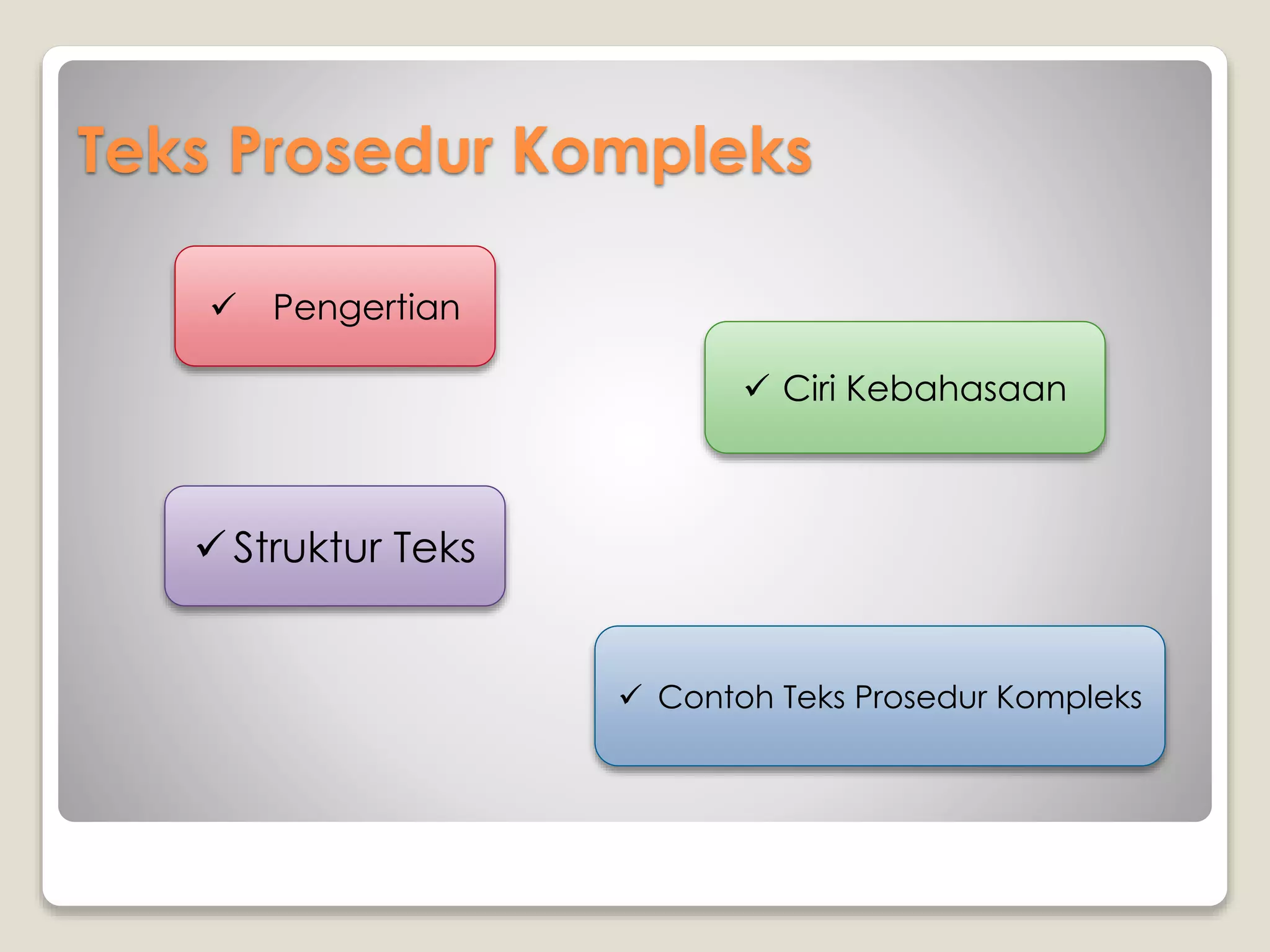 Teks prosedur kompleks | PPTX