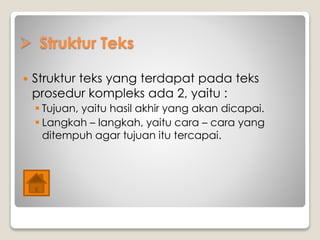 Teks prosedur kompleks | PPTX