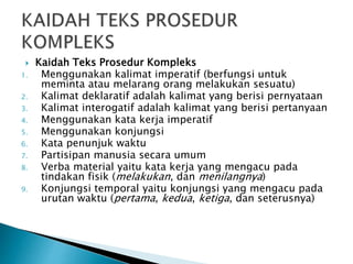 Teks prosedur kompleks 1 | PPTX