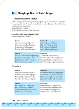 Teks puisi rakyat | PDF