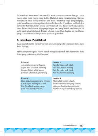 Teks puisi rakyat | PDF