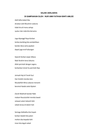 TEKS SYAIR AIDILADHA.docx