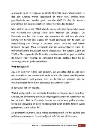 Tekst digitaal fundamentele wiskunde van de grote piramide | PDF