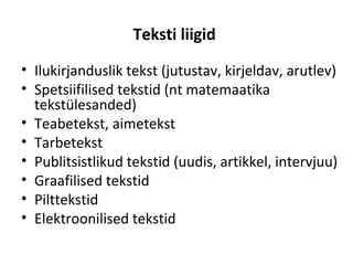 Teksti kohandamine | PPT