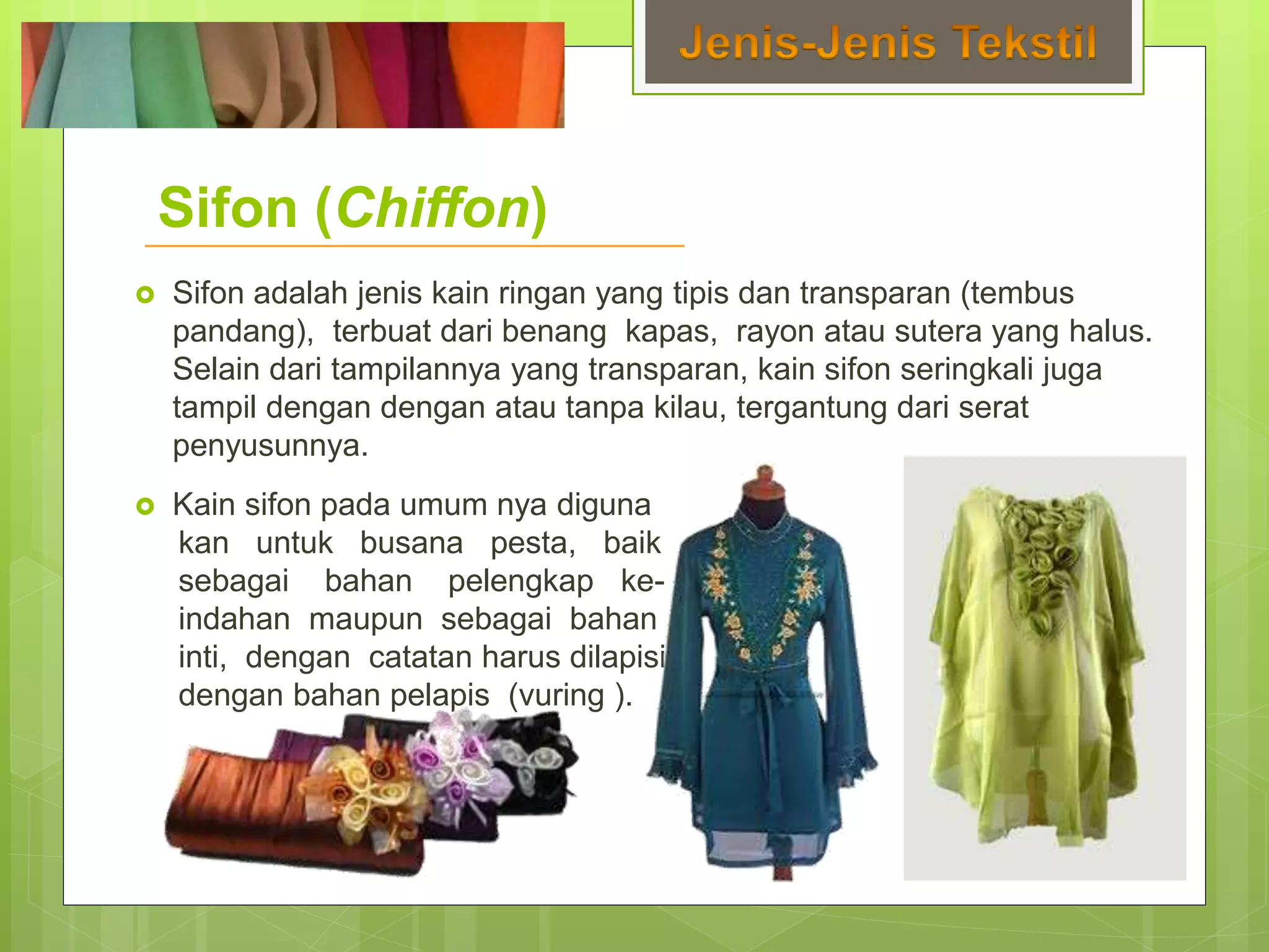 Tekstil dasar | PPTX