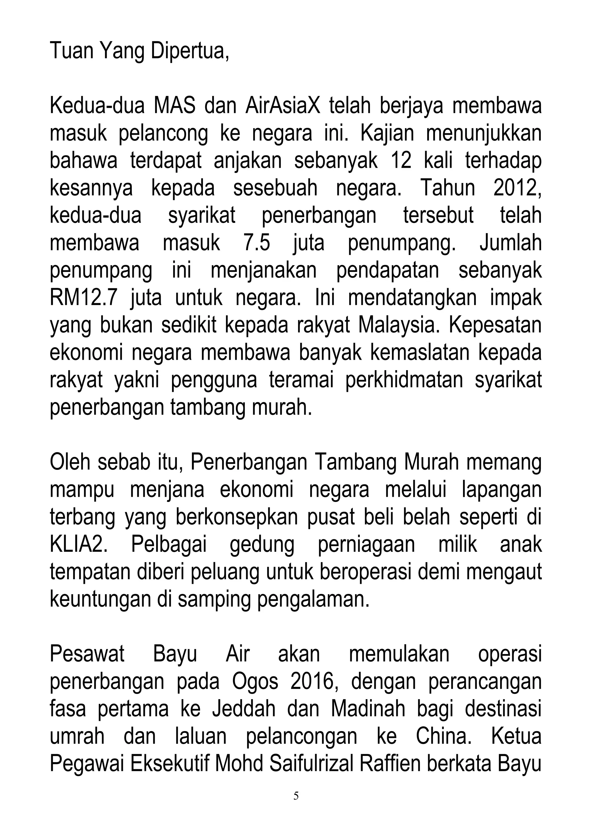 Teks timbalan perdana menteri | DOC
