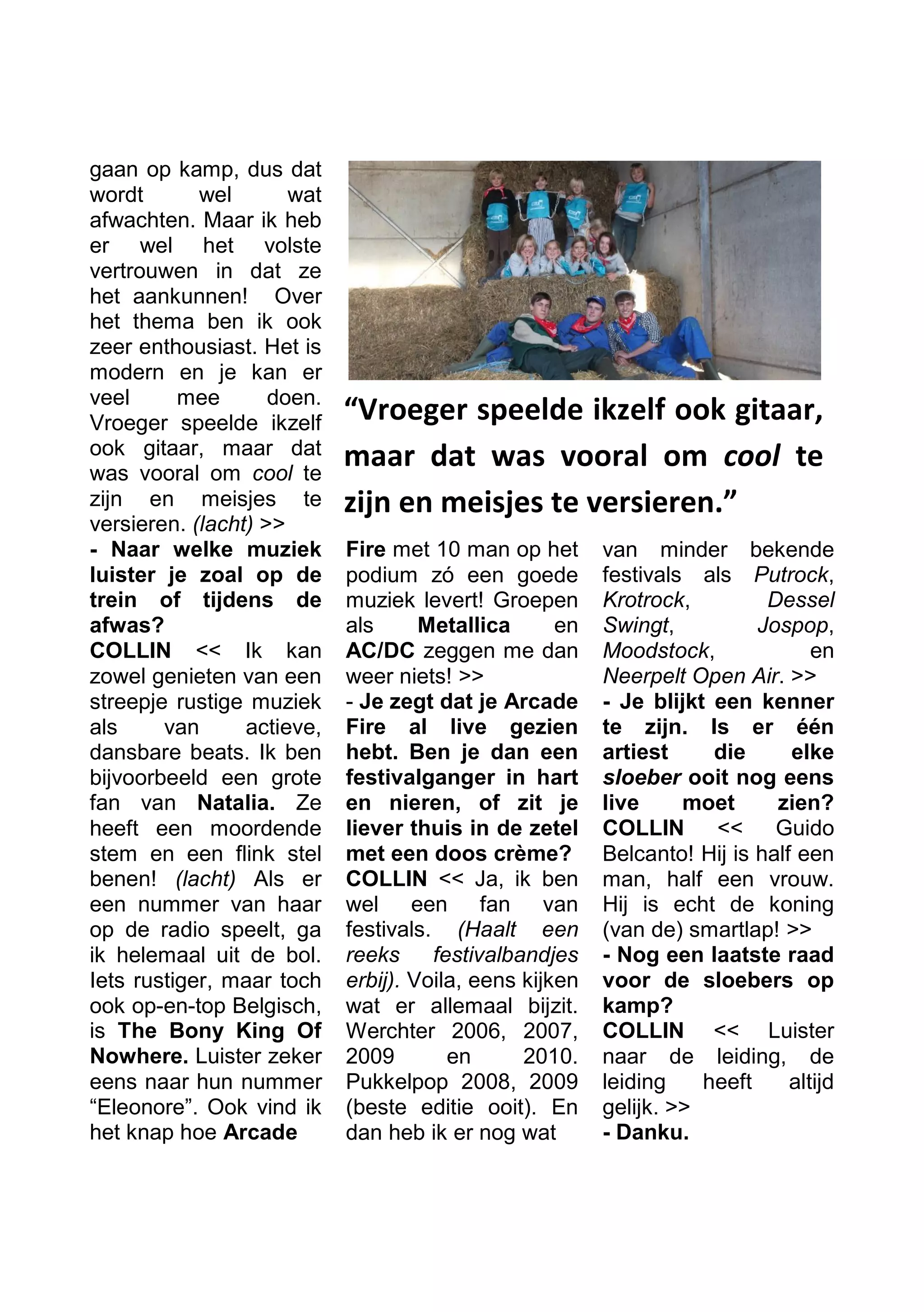 Interview collin 12+ mazenzele | PDF