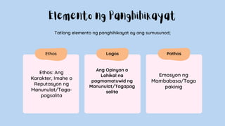 Tekstong-Persuweysib. Pagbasa at Pagsusuri sa Iba't Ibang Teksto Tungo ...