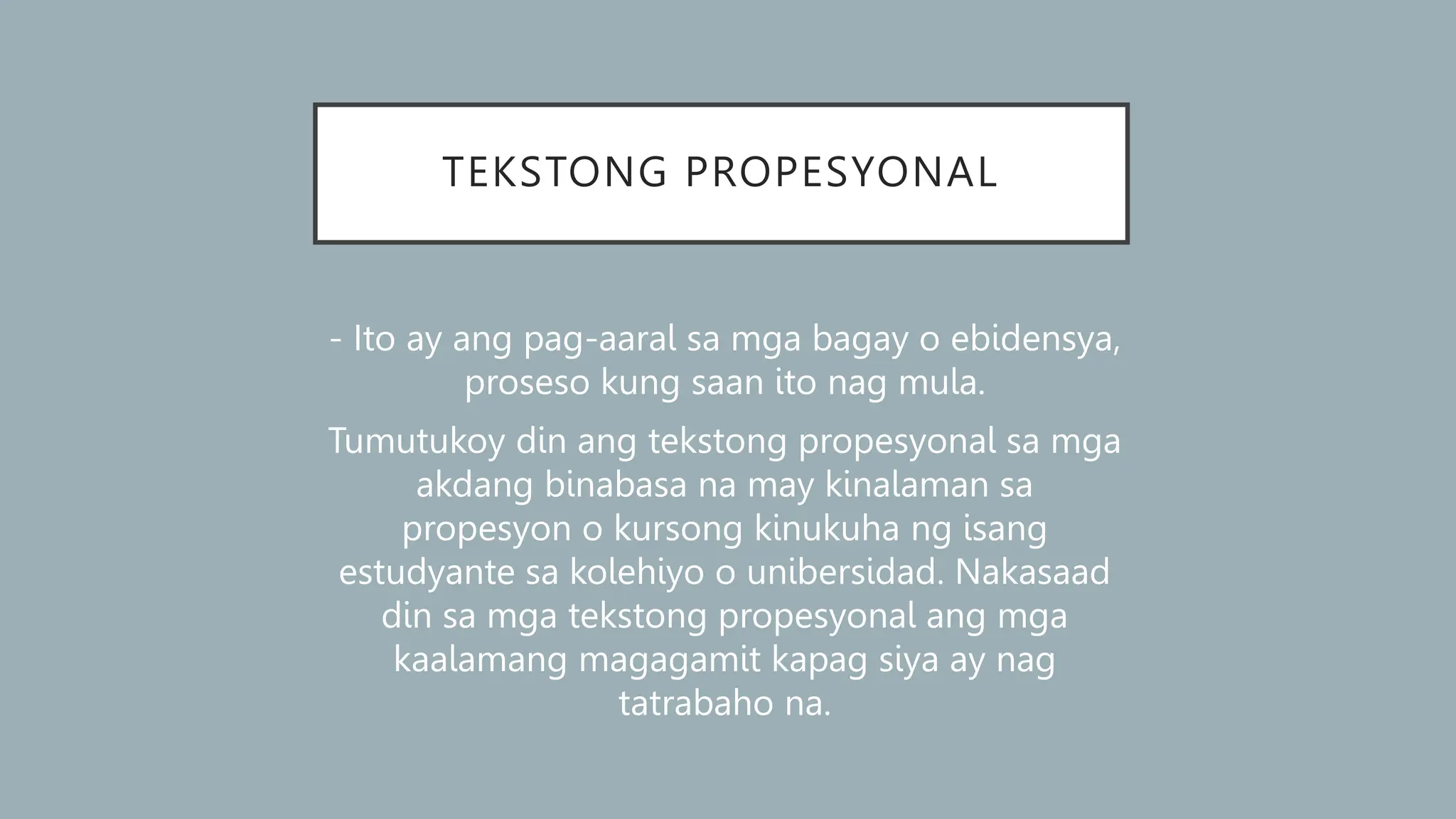 tekstong-propesyonal-fil2.pptx Pagbasabat Pagsulat | PPTX