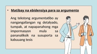 TEKSTONG ARGUMENTATIBO sa pagabasa at pagsusuri.pptx