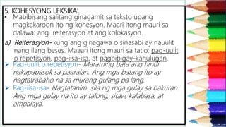 Tekstong deskripribo | PPTX