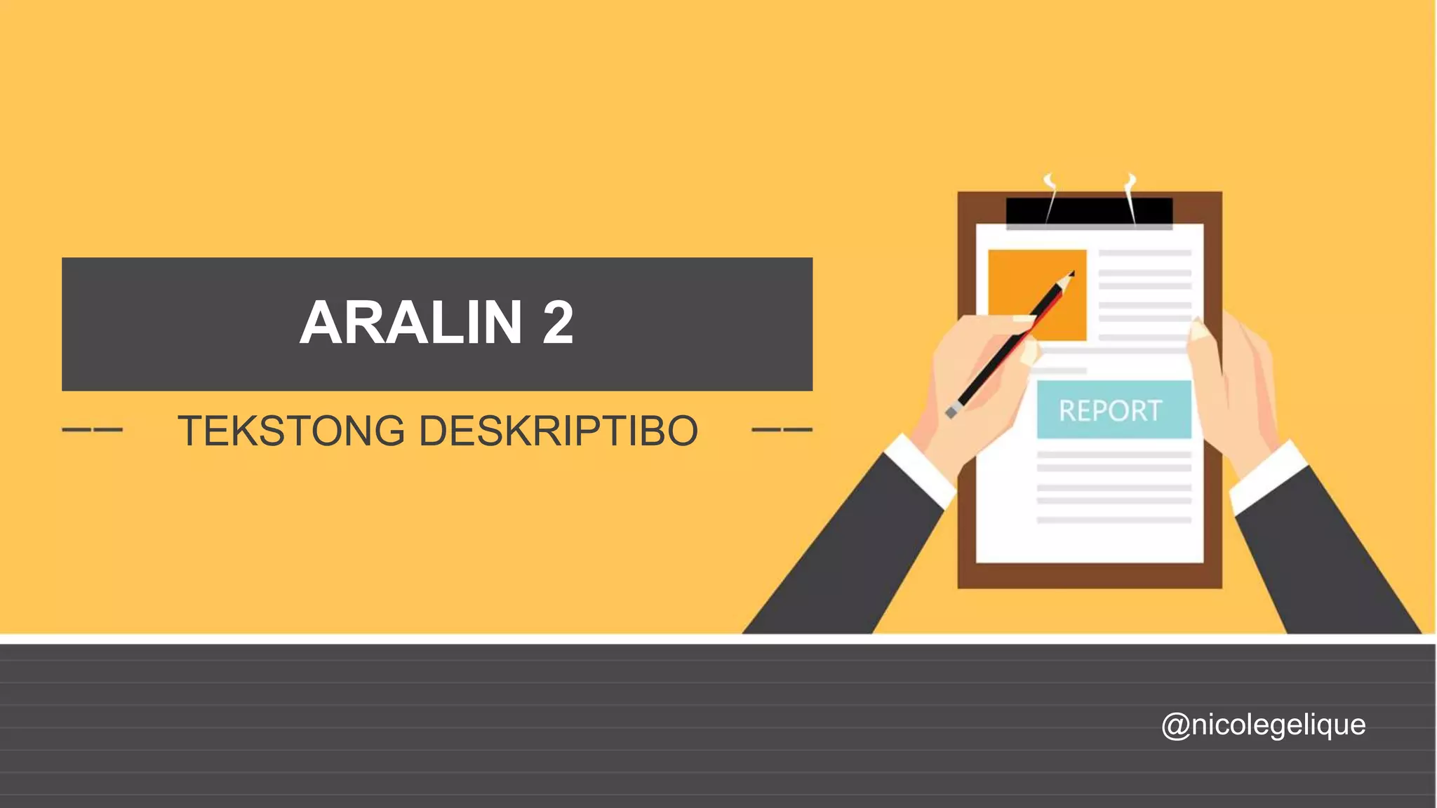 Tekstong Deskriptibo | PDF