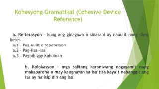 Ang Tekstong Deskriptibo o tekstong naglalarawan | PPTX