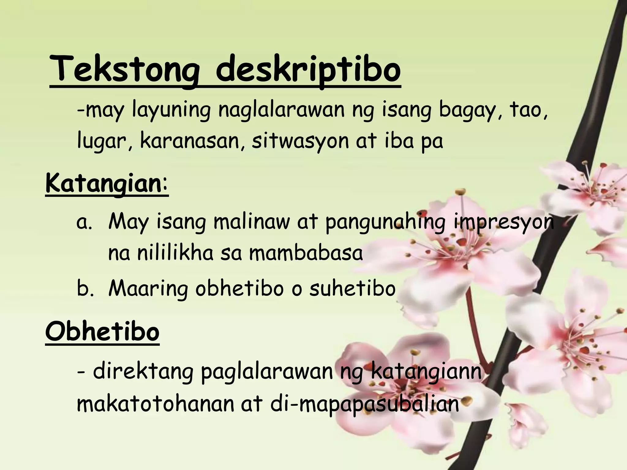 Iba't-ibang teksto | PPTX