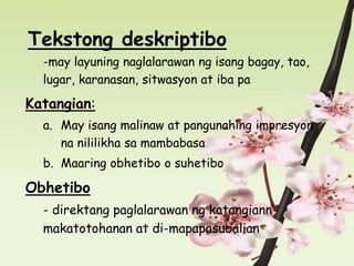 Iba't-ibang teksto | PPTX