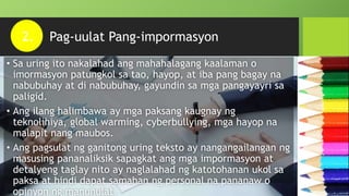 Tekstong impormatibo | PPTX