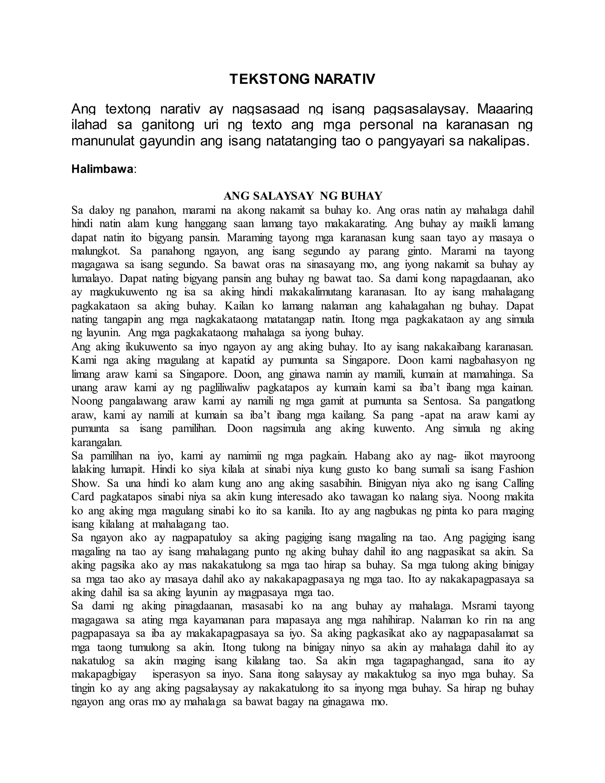 Tekstong informativ | DOCX