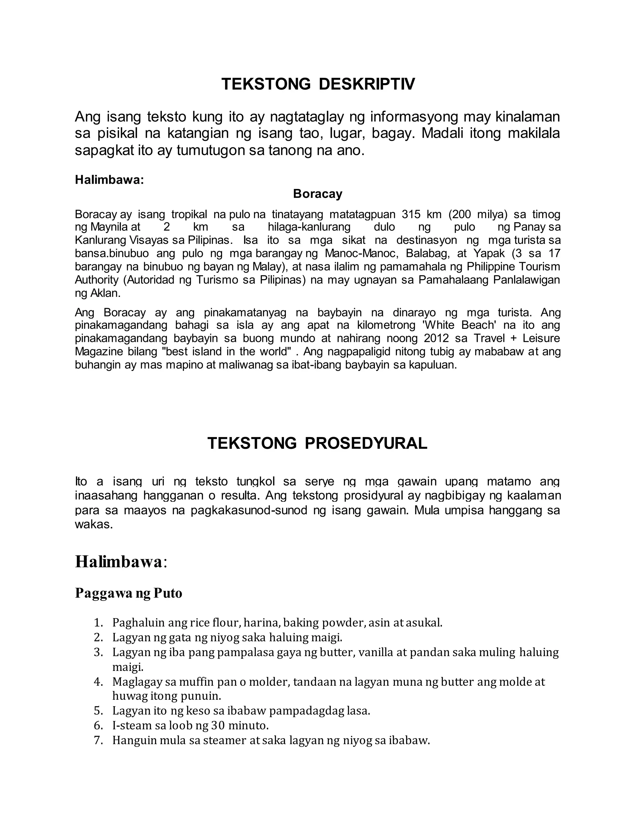 Tekstong informativ | DOCX
