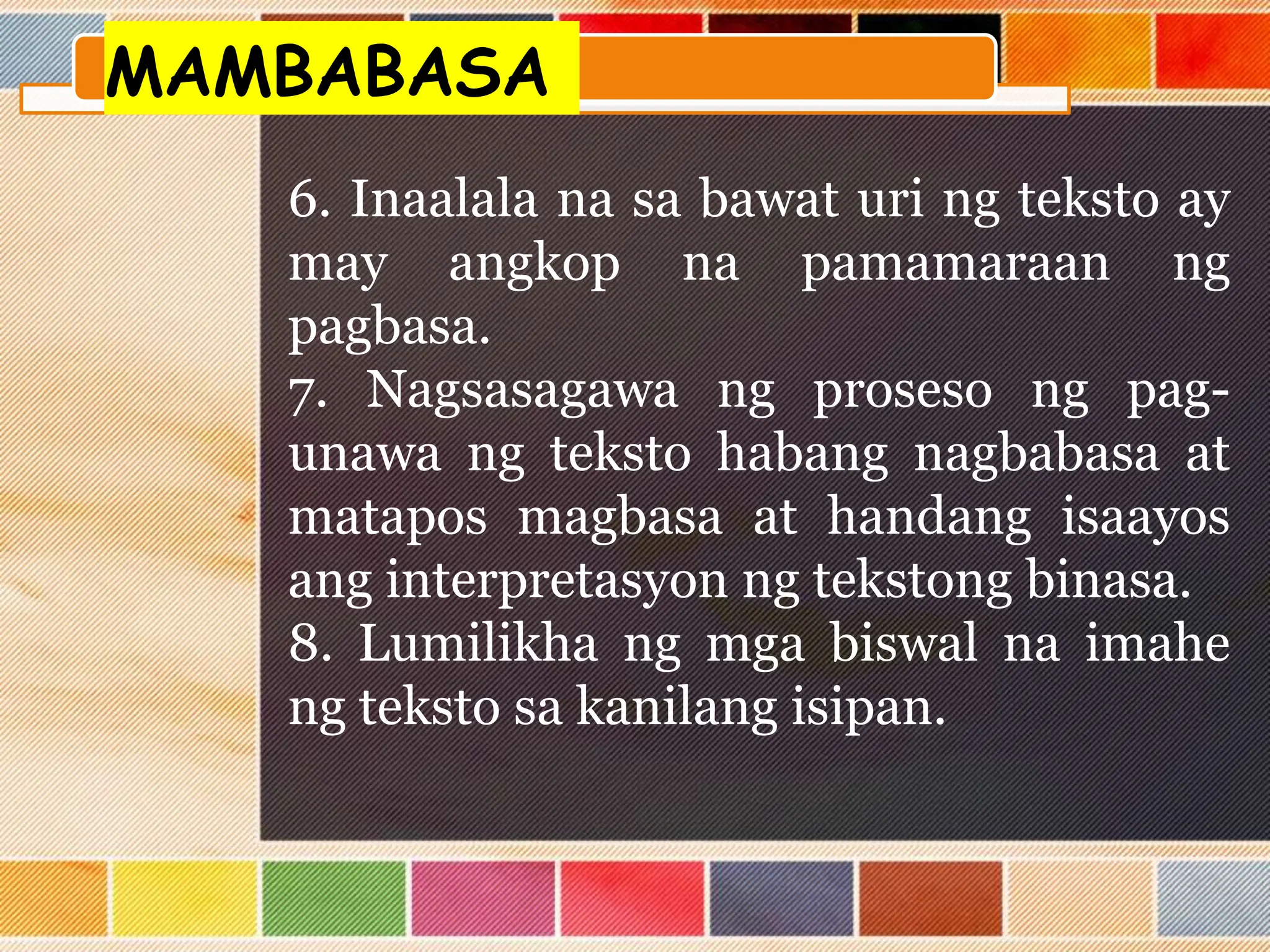 Tekstong Isinulat, Tekstong Babasahin.pptx