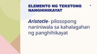 TEKSTONG NANGHIHIKAYAT O TEKSTONG PERSWEYSIB | PPTX