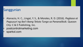 Tekstong Naratibo | PPTX