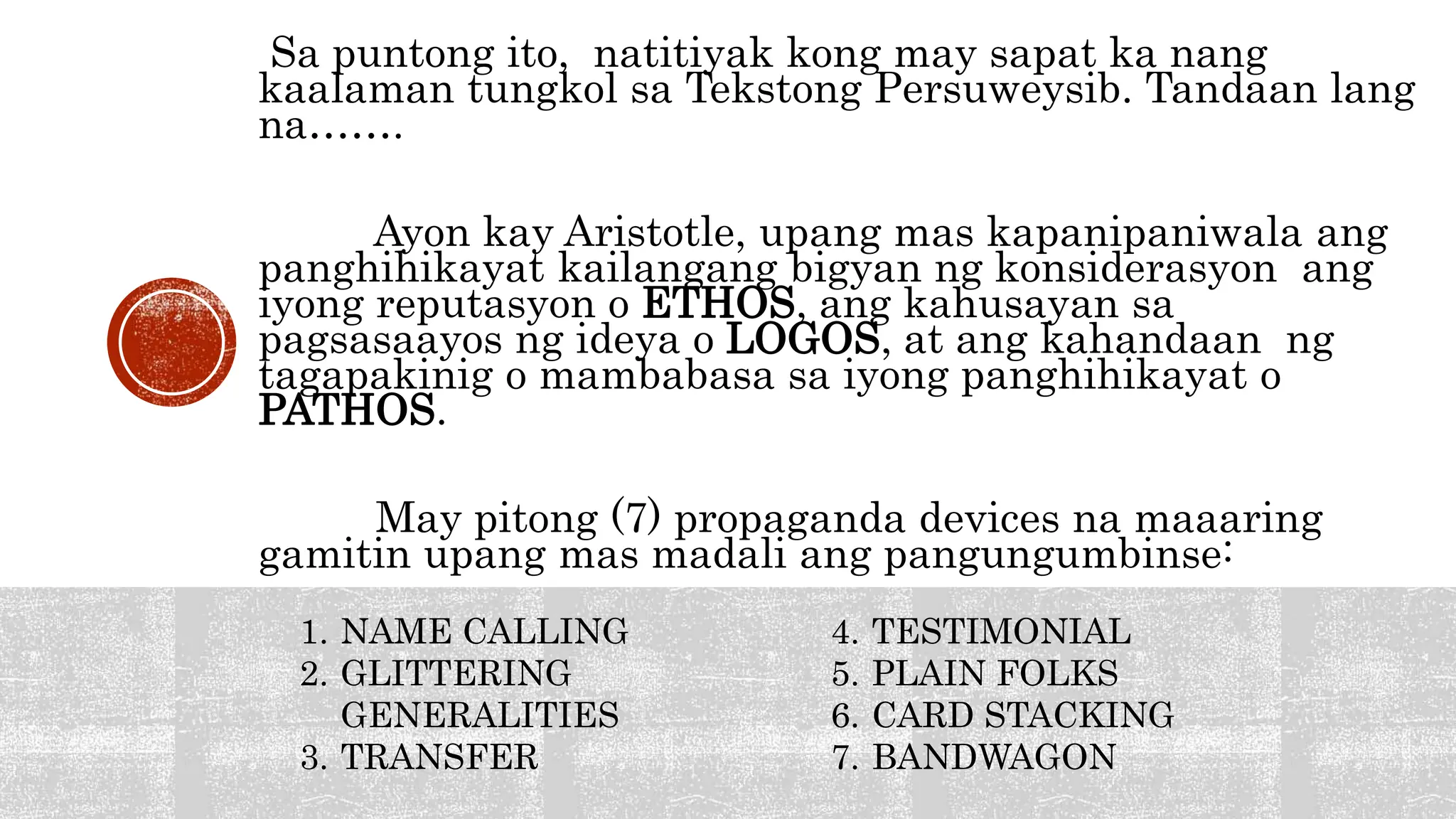 Tekstong Persuweysib o uri ng mga Tekstong | PPTX