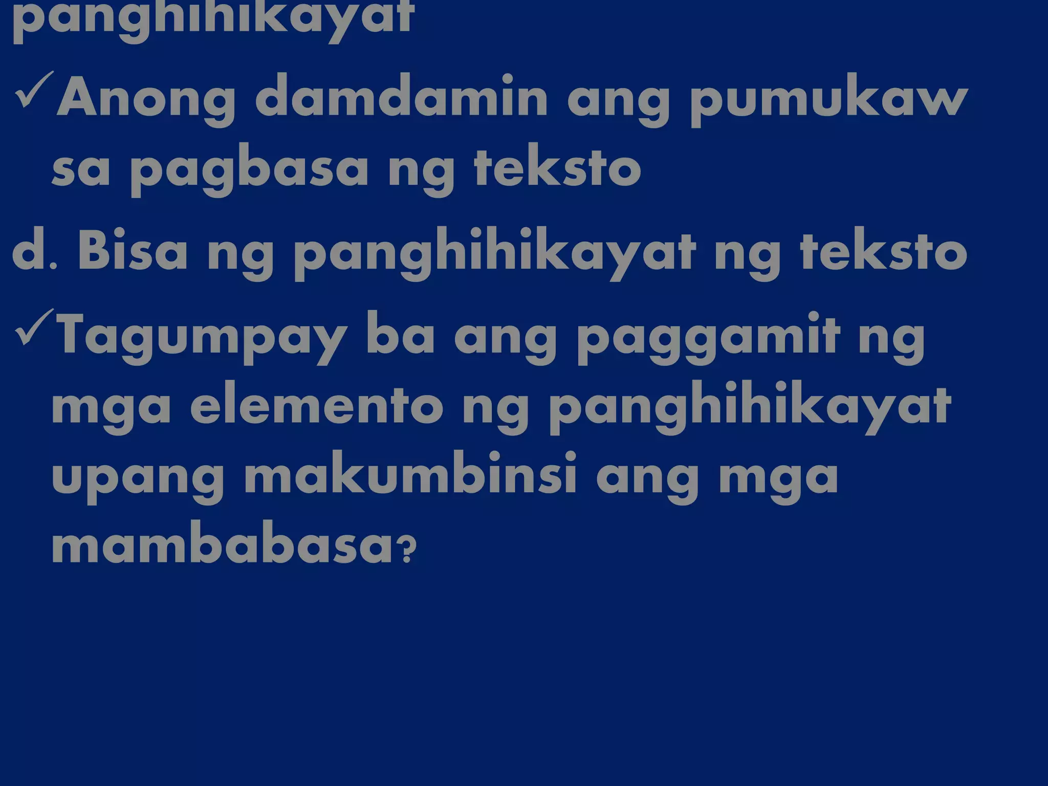 Tekstong Persweysiv o Nanghihikayat | PPTX