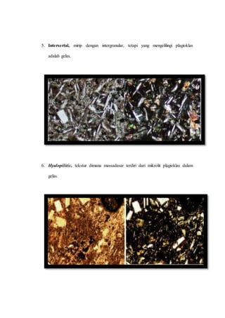 Tekstur khusus batuan beku | DOCX