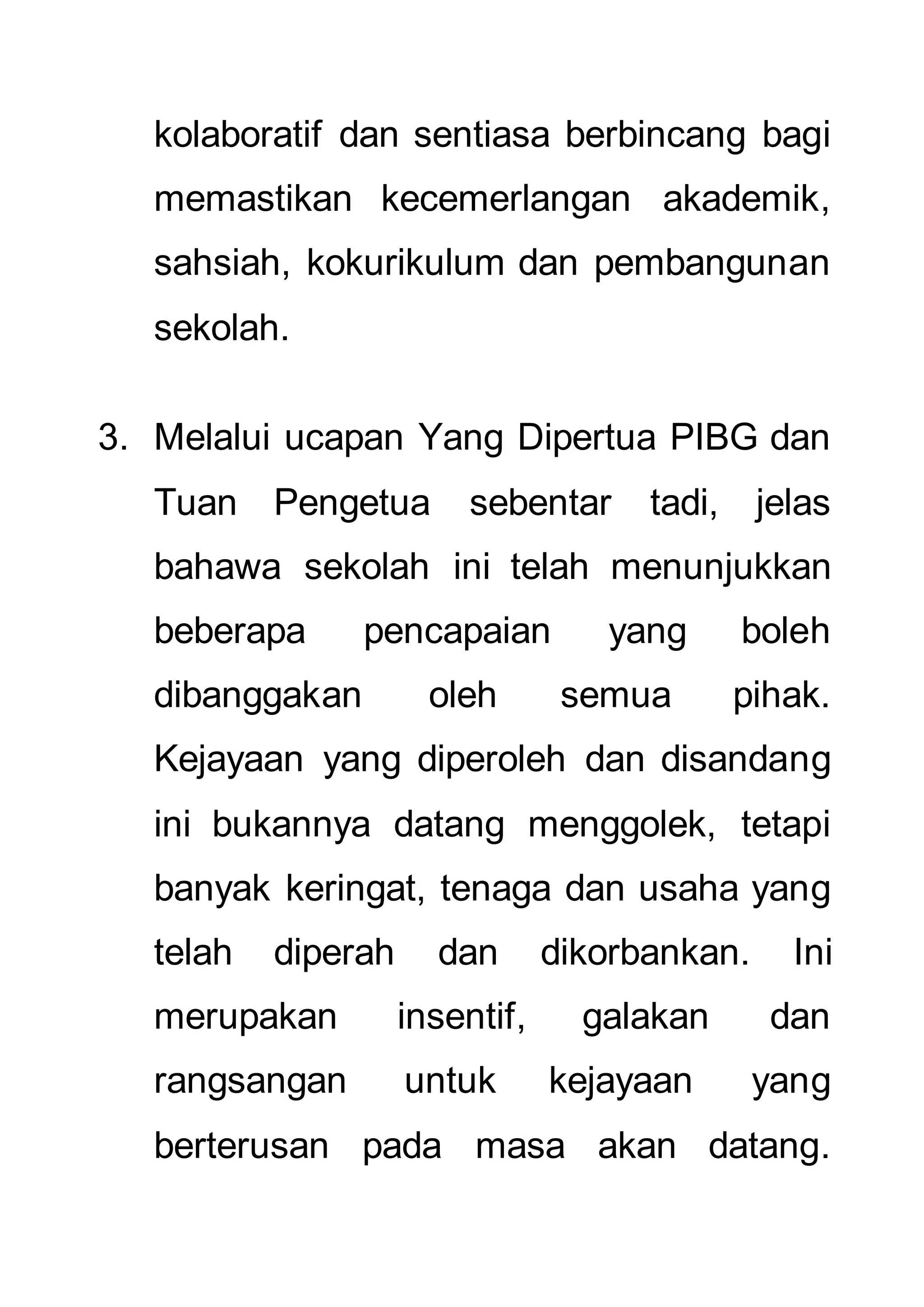Teks ucapan perasmian penutup mesyuarat agung pibg smk sijangkang jaya | DOCX