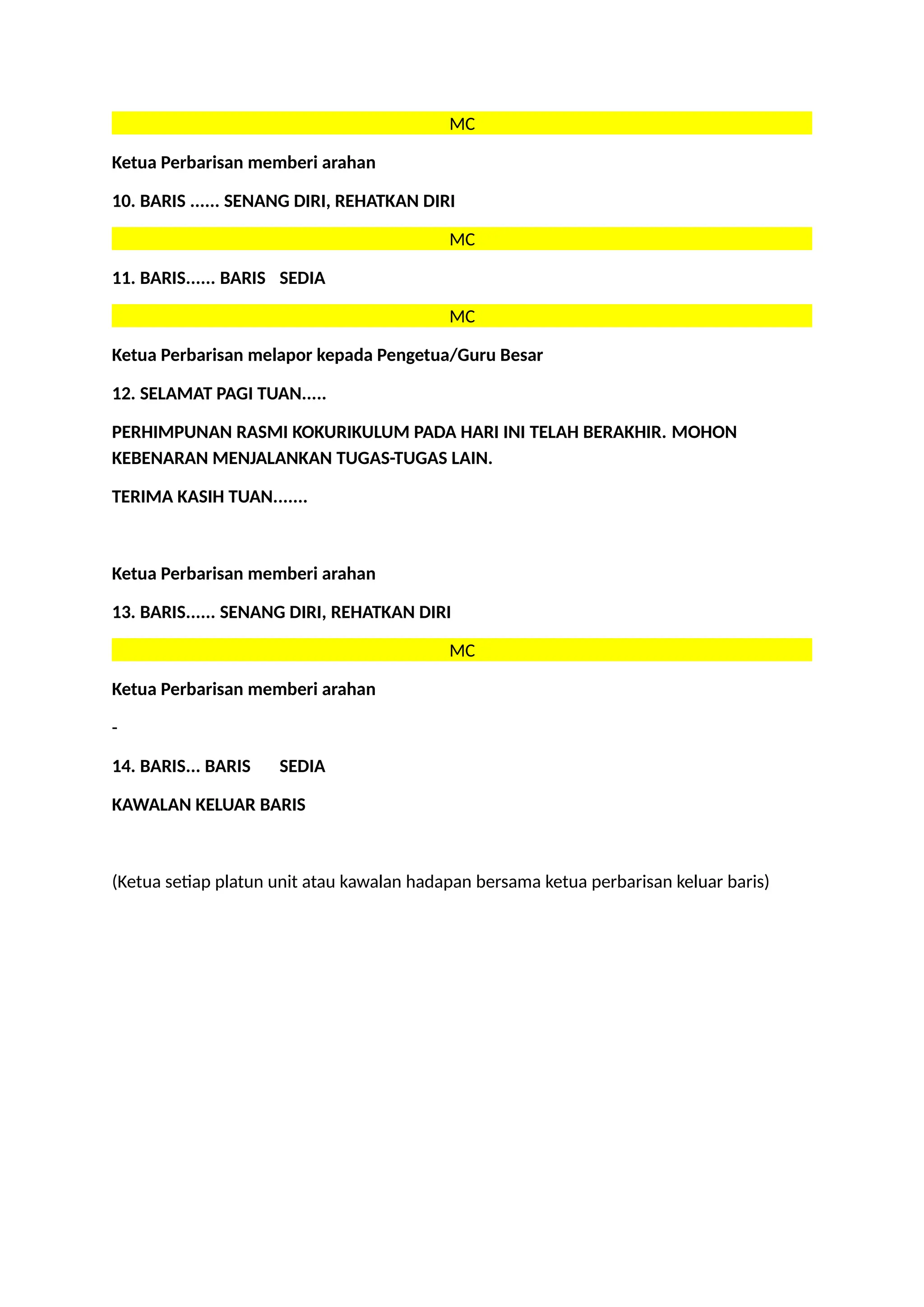 TEKS UCAPAN PERHIMPUNAN RASMI contoh teks ucapan | PDF