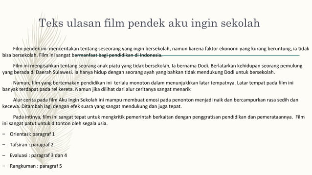 Teks ulasan kel 8 | PPT