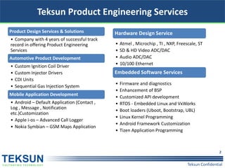 Teksun Corporate Overview 2014 | PPTX