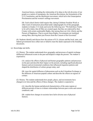 TEKS World Geography Studies 2011 2012 | DOCX