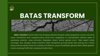 Pergerakan Lempeng Bumi Tektonik Dan Jenis Gerakannya | PDF