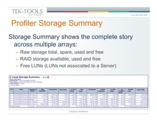 Tek Tools Profiler Overview | PDF | Operating Systems | Computer ...