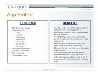 Tek Tools Profiler Overview | PDF | Operating Systems | Computer ...