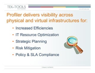 Tek Tools Profiler Overview | PDF | Operating Systems | Computer Software and Applications