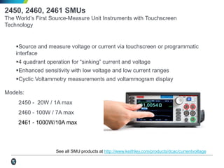 Tektronix and keithley application and product update q2 2016 | PDF