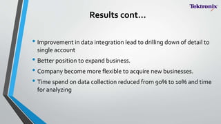 Tektronix : Global ERP Implementation | PPTX