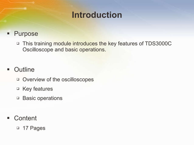 TDS3000C Digital Phosphor Oscilloscopes | PPT | Computer Peripherals ...