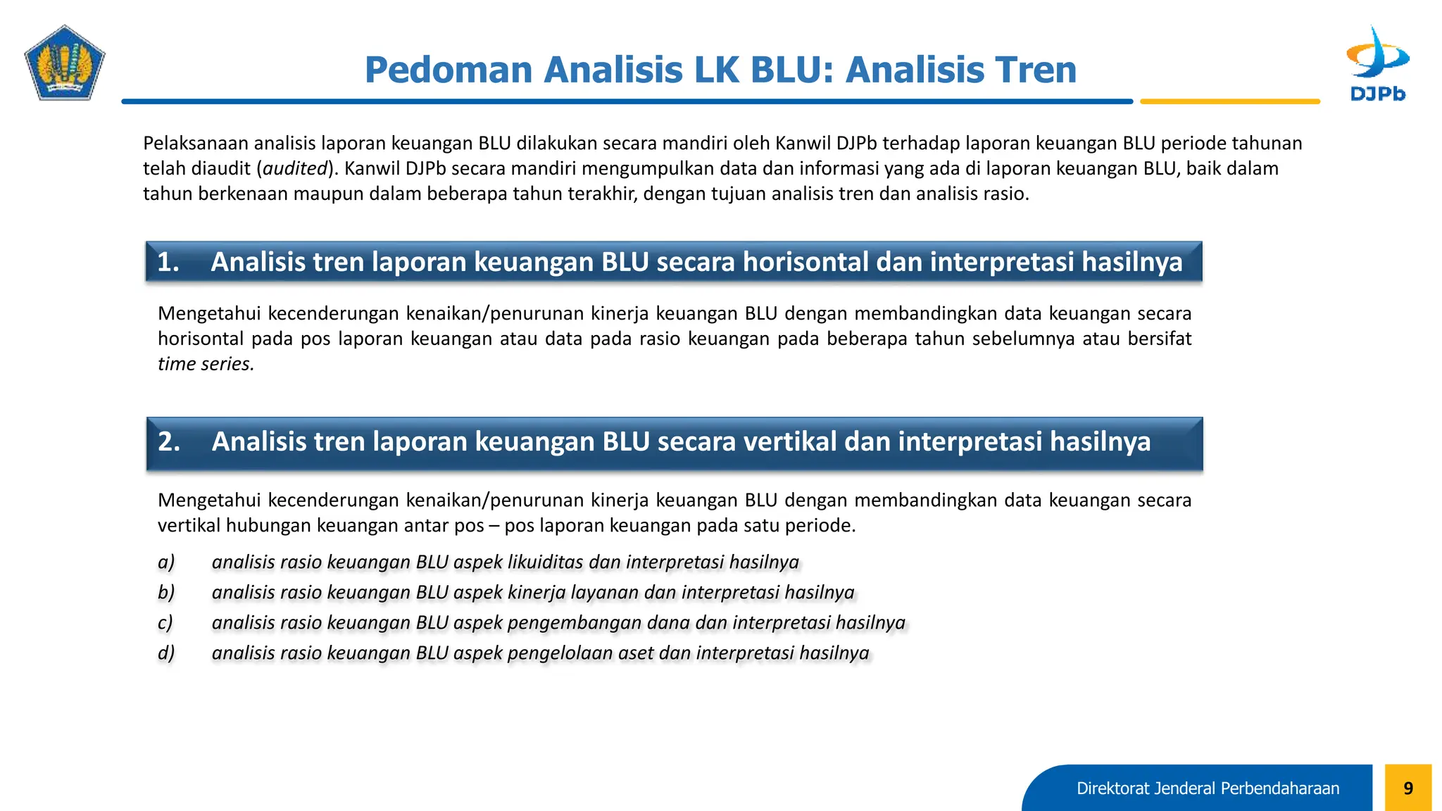 Telaah dan Analisis Laporan Keuangan BLU | PPTX