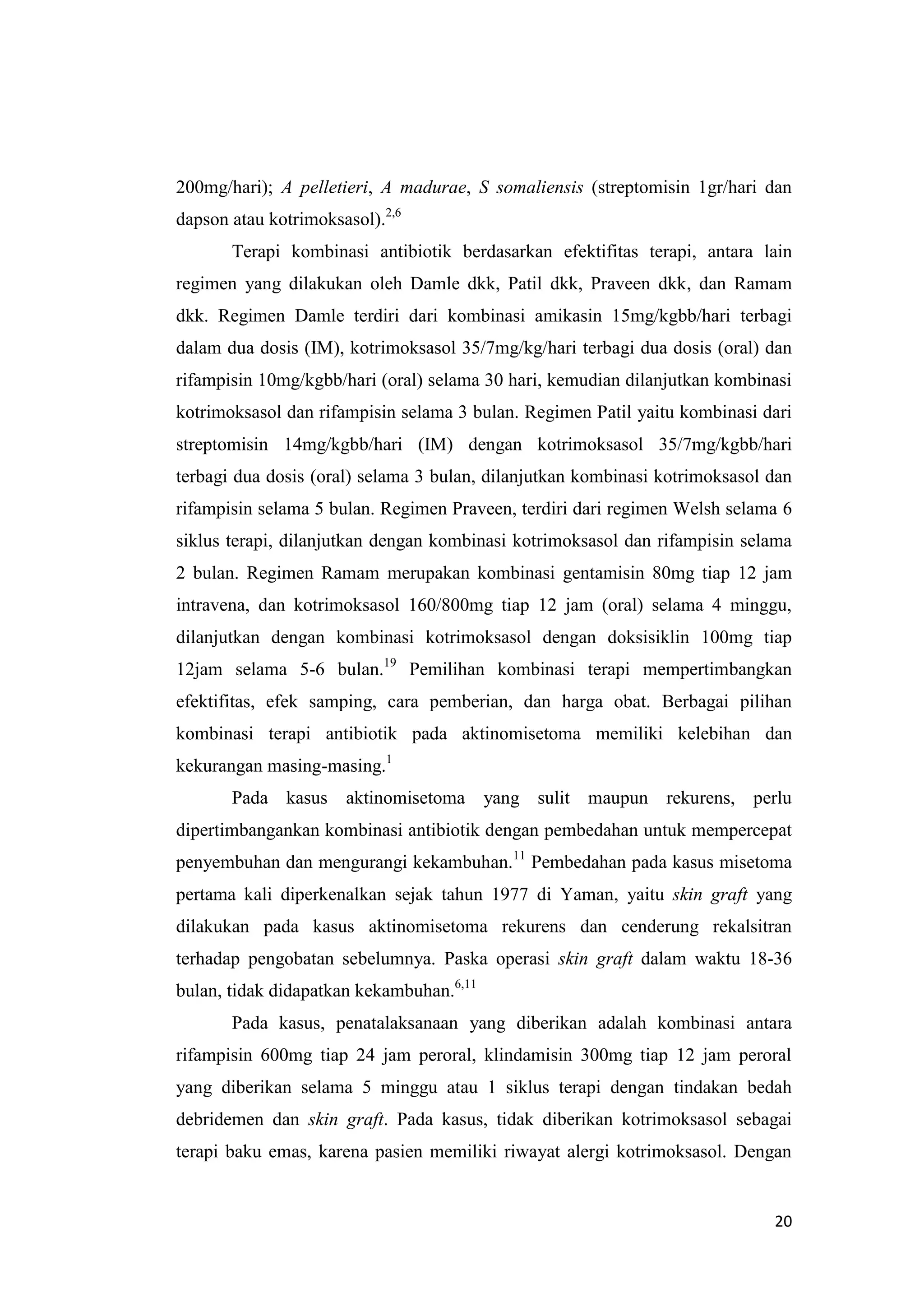 Telaah kasus misetoma | PDF