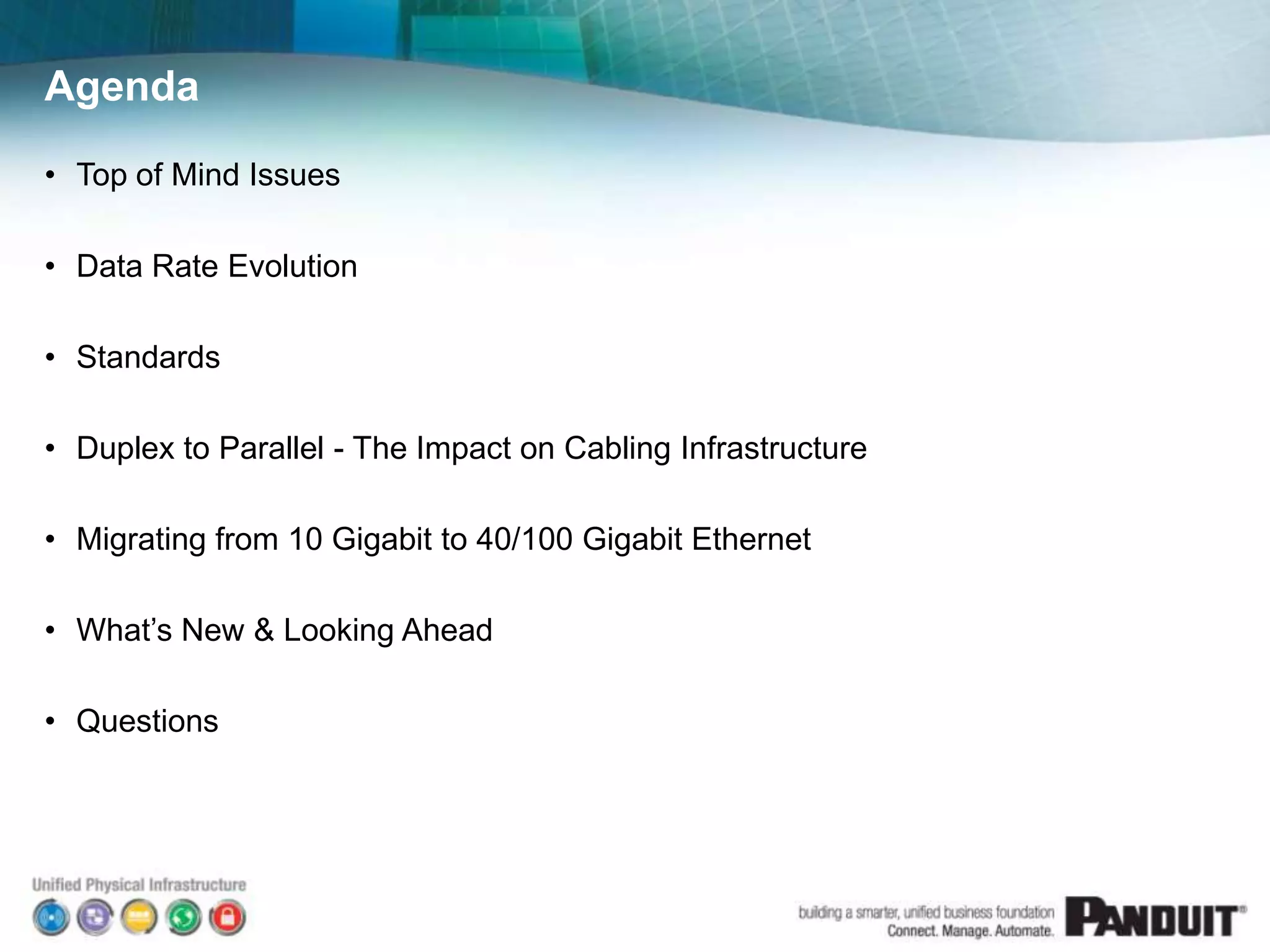 Next Generation Fiber Structured Cabling and Migration to 40/100g | PPTX