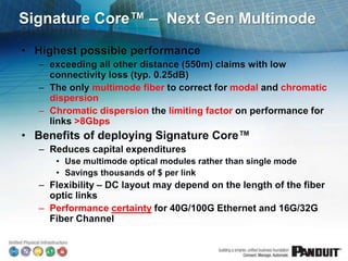 Next Generation Fiber Structured Cabling and Migration to 40/100g | PPTX