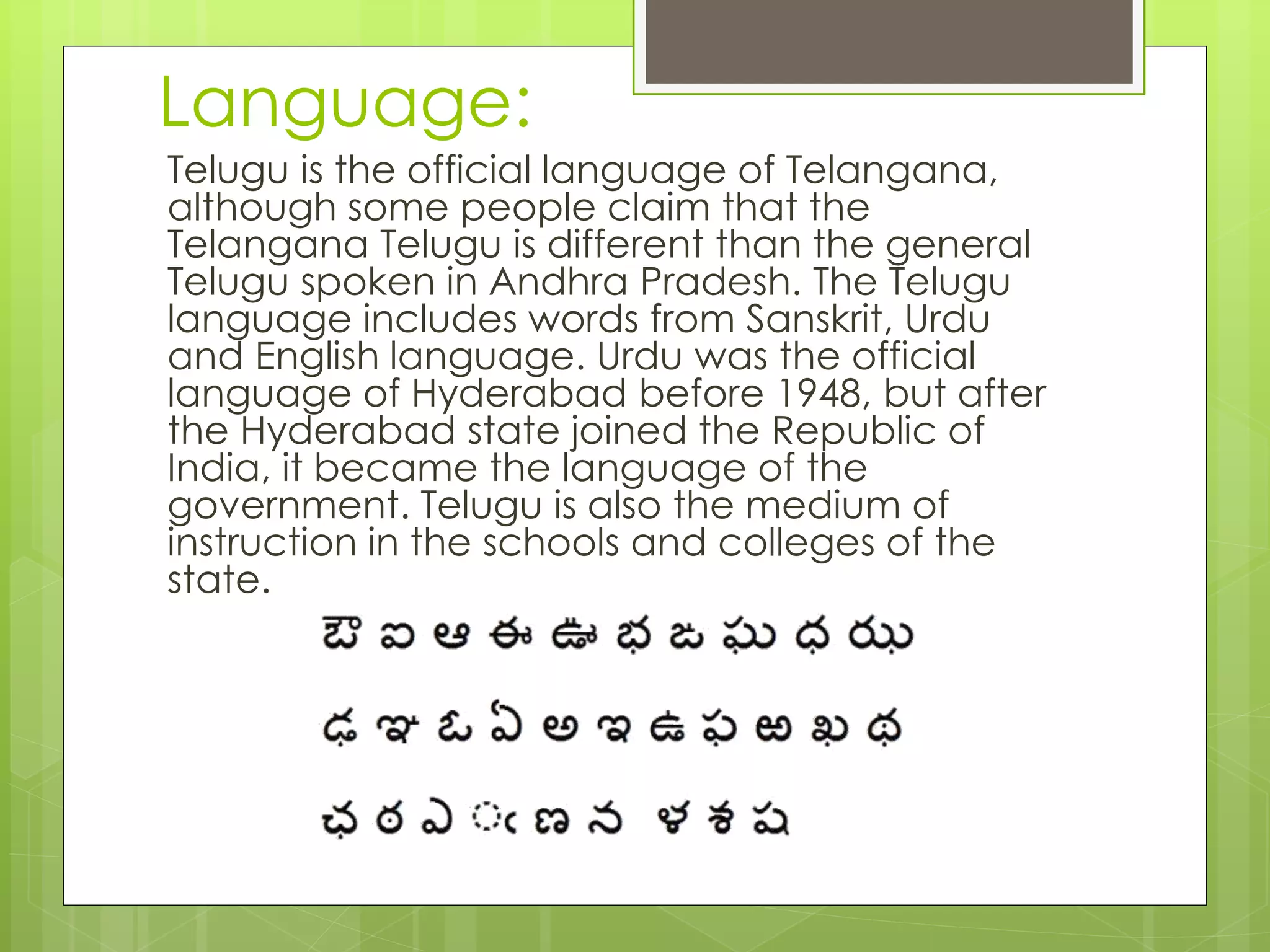 Telangana | PPTX