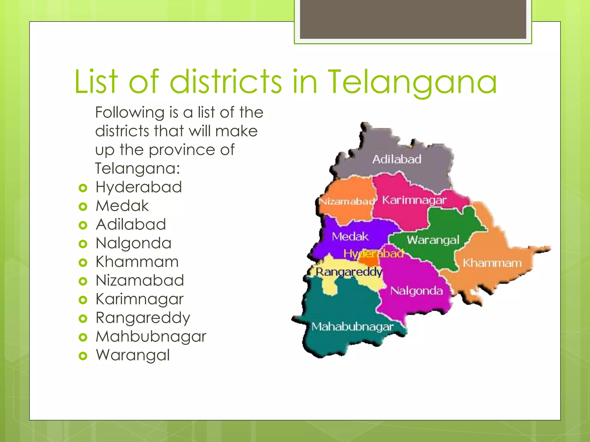 Telangana | PPTX