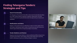 "Latest Telangana Tenders & Bidding News" | PPT