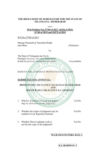 Telangana hc june 3 | PDF