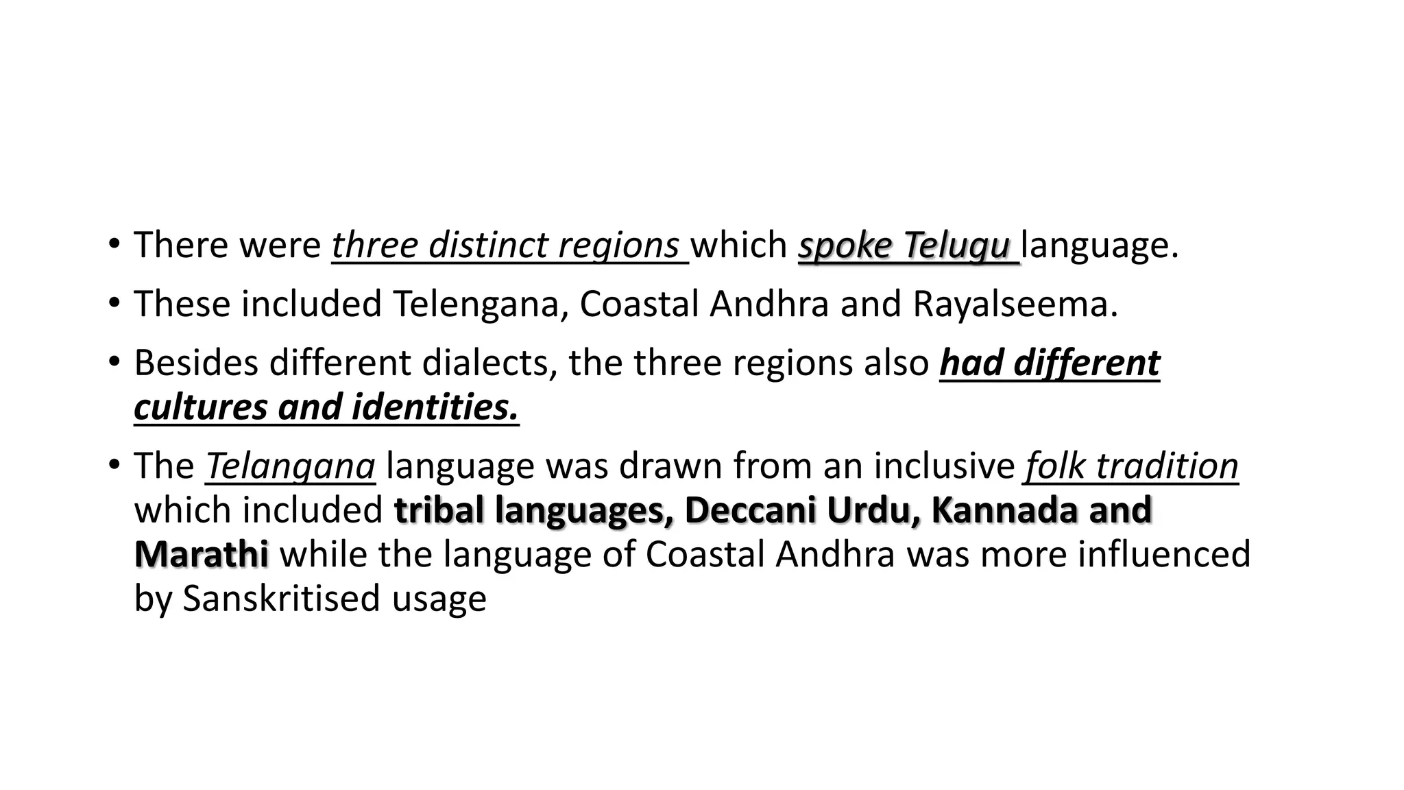 Telangana movement | PPTX